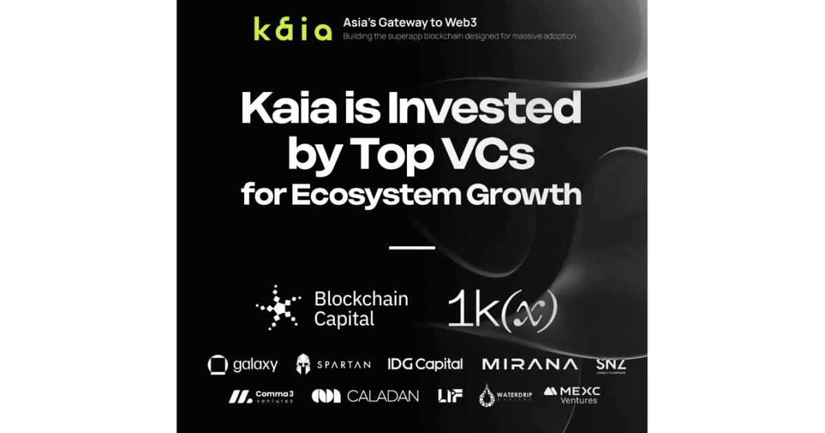 Kaia、1kxおよびBlockchain Capitalなど著名VCから資金調達を実施、アジア市場におけるWeb3普及に向け加速 | BCGI NEWS
